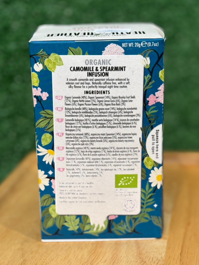 Organic Tea Soft & Sleepy Night Time With Camomile.20g.Heath&Heather ...
